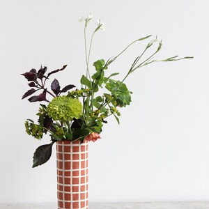 Matte Grid Vase Ready to Ship - Etsy