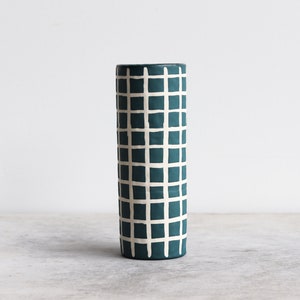 Matte Grid Vase Ready to Ship - Etsy