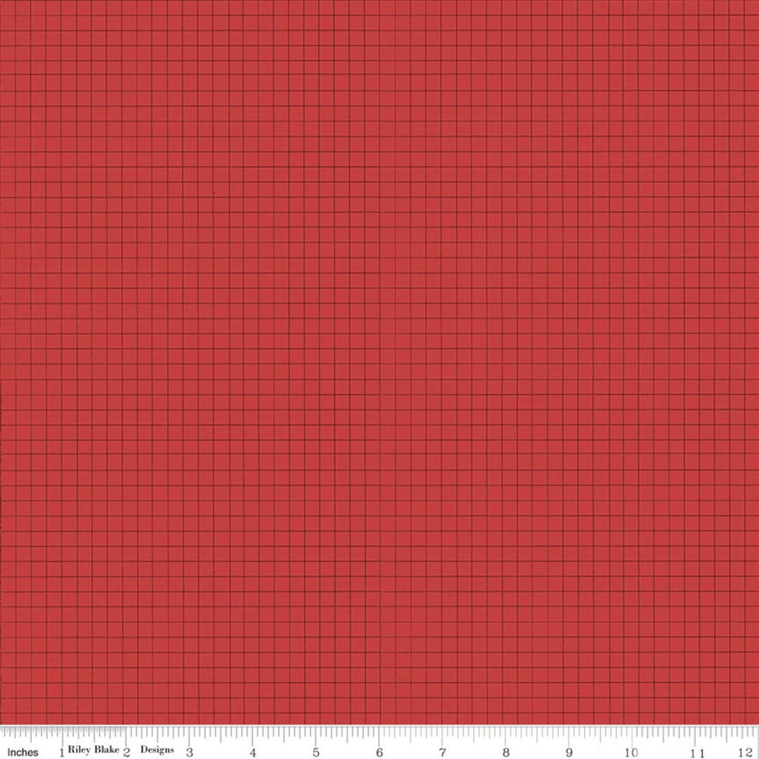 Sew Journal Graph Paper Red Grid - Etsy
