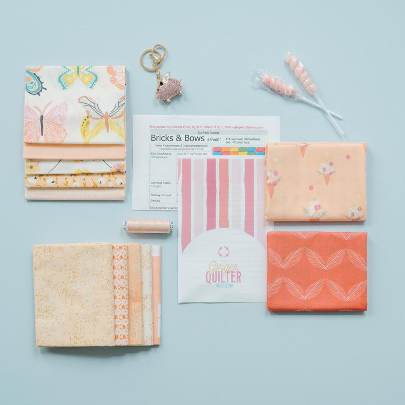 Flying Pig Ginger Quilter Box - Etsy