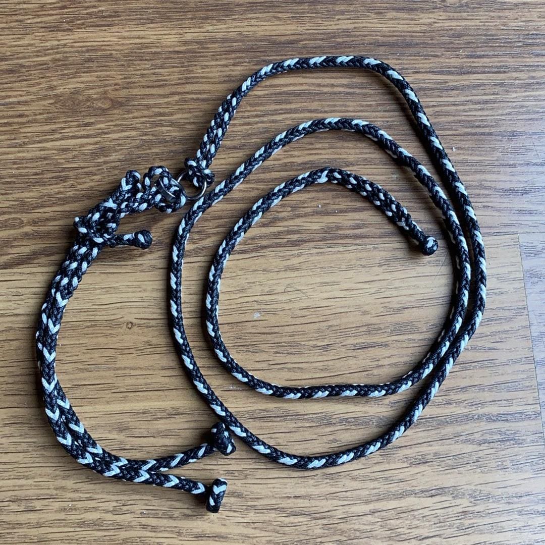 SILMEN Handmade Eight Strand Round Braided Loop Leash Set With Swivel ...