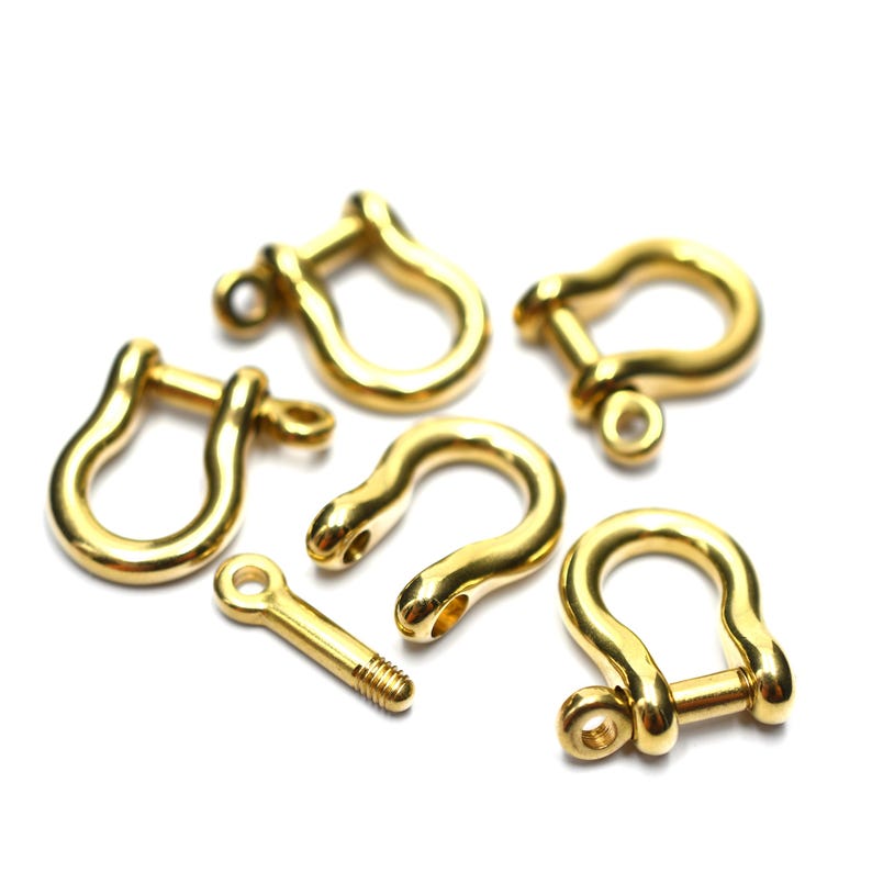 SILMEN Solid Brass Anchor Shackles W/screw Pin Japanese Style 5 Pcs for ...