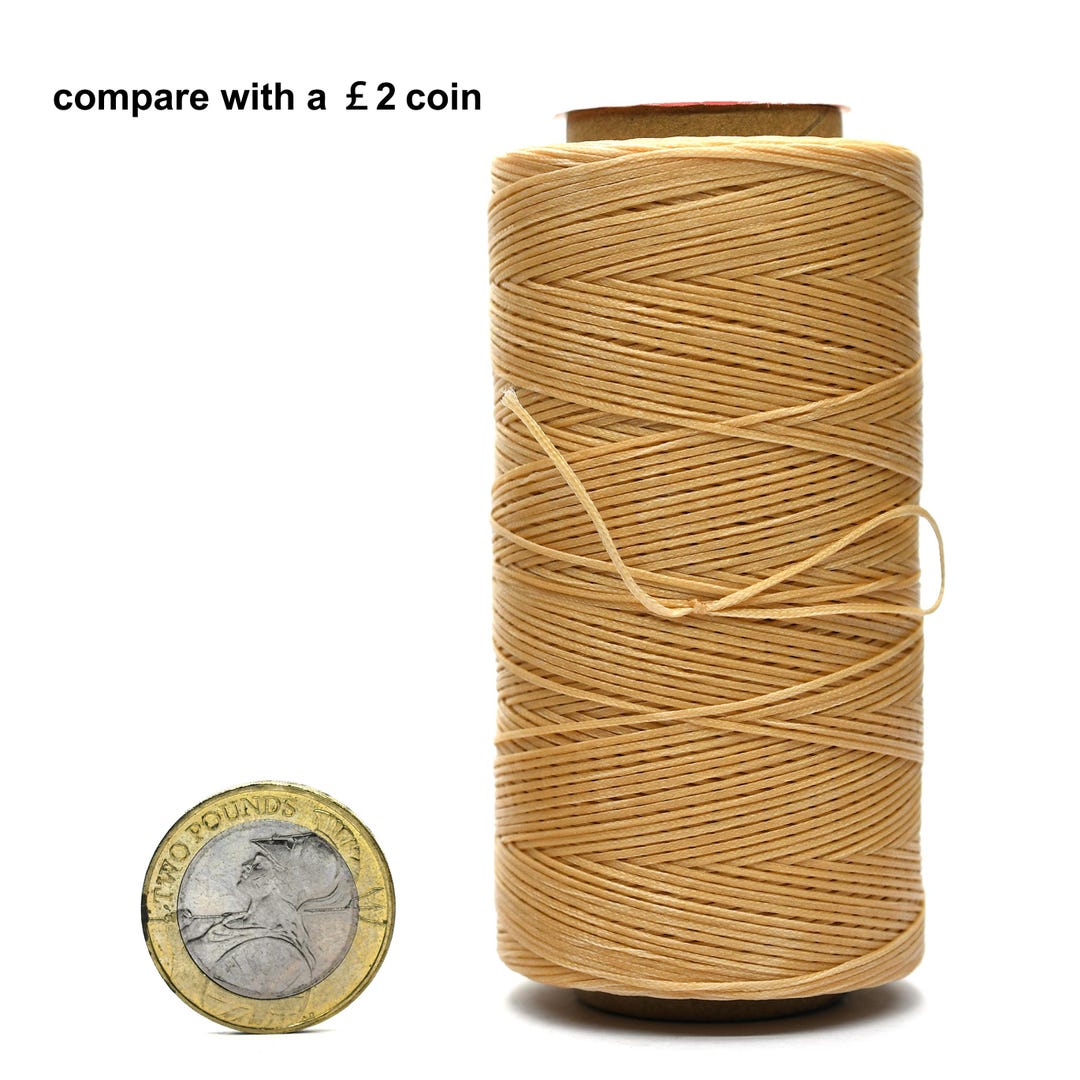 SILMEN 0.8 Mm 150D Flat Waxed Basic Color Polyester Leathercraft Hand ...