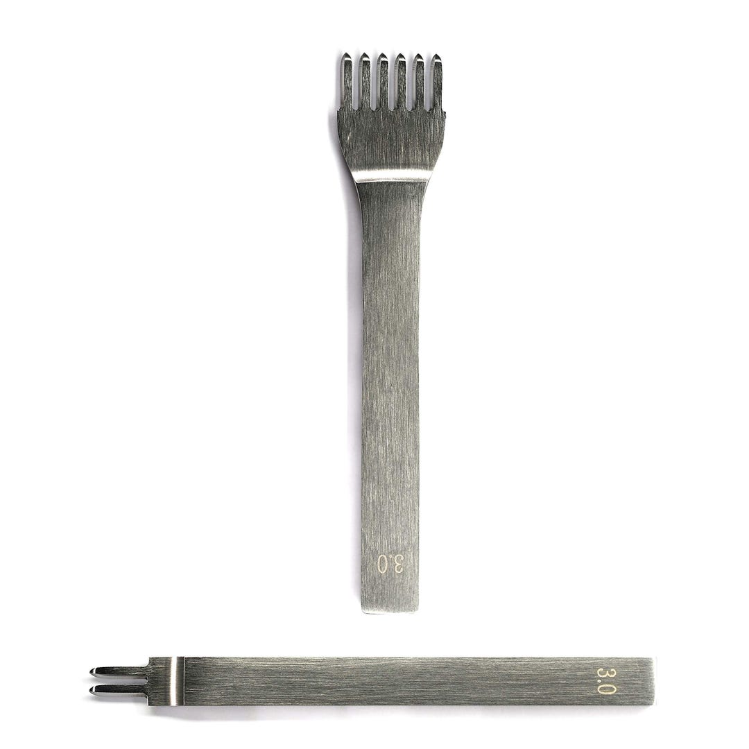 SILMEN Japanese Style Leathercraft Pricking Iron Stitching Chisel Set ...