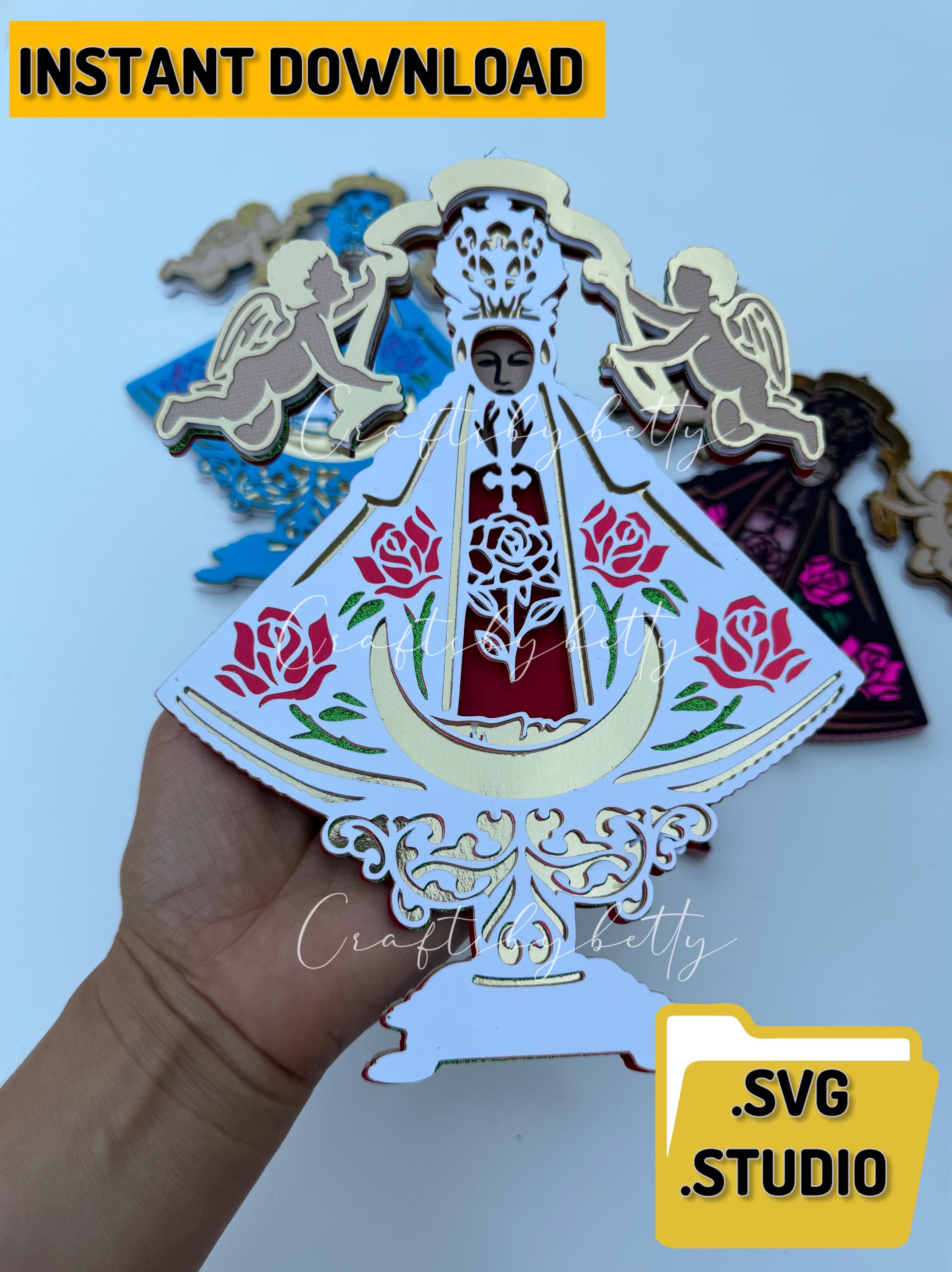 Virgen De San Juan De Los Lagos SVG: Catholic Cut File (digital ...