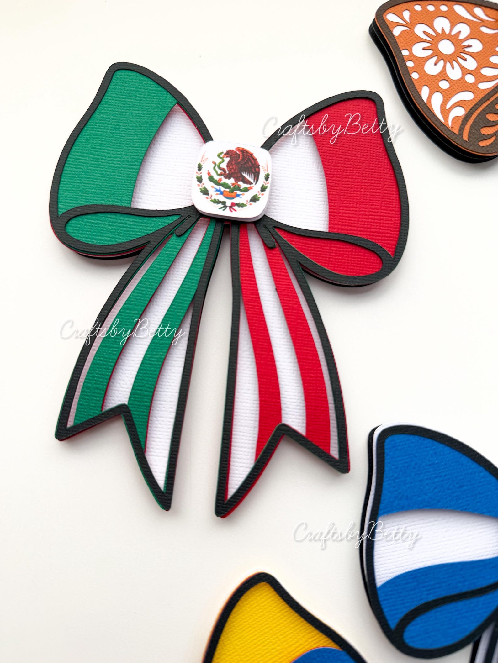 Multi Flag Bow Bundle SVG: Layered 3D Design (digital Download) - Etsy