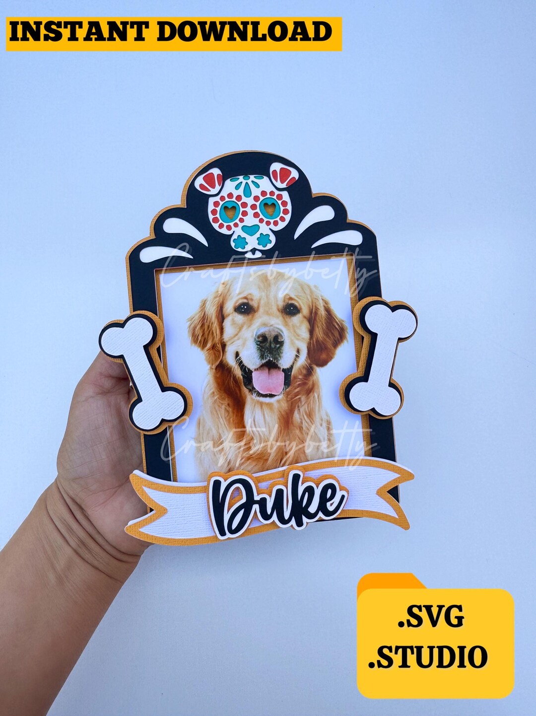 Day of the Dead Nicho Frames SVG Bundle, Cat and Dog Alebrije (instant ...