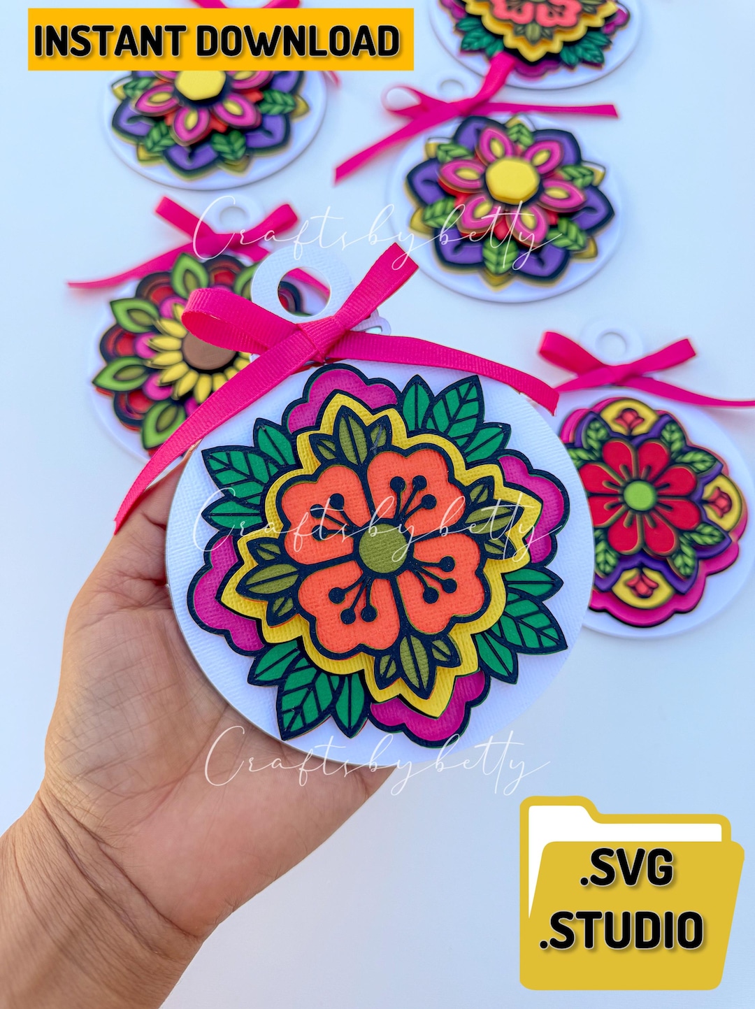 Mexican Tile Ornament SVG Bundle: Cricut, Silhouette (digital Download ...