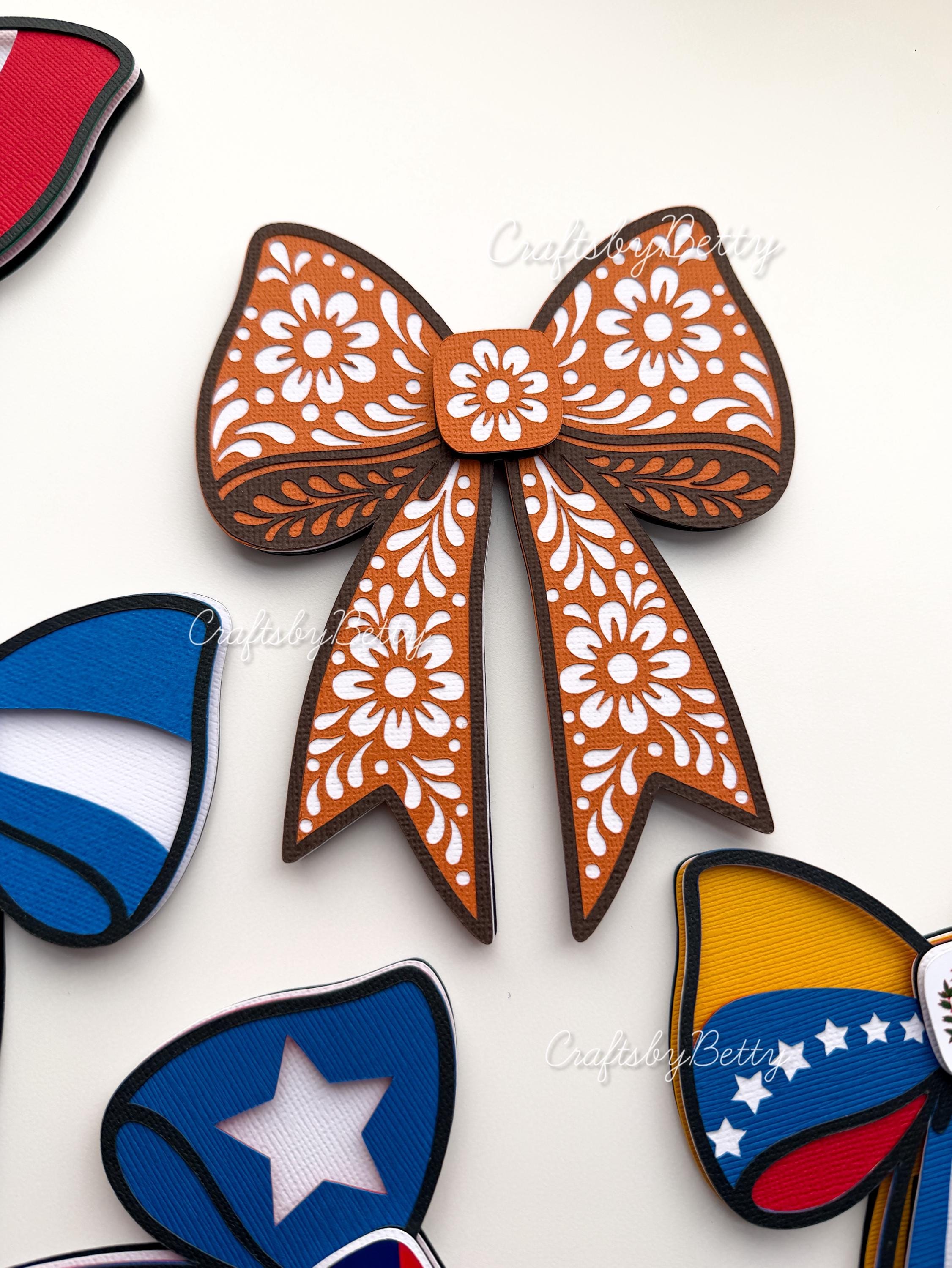 Multi Flag Bow Bundle SVG: Layered 3D Design (digital Download) - Etsy