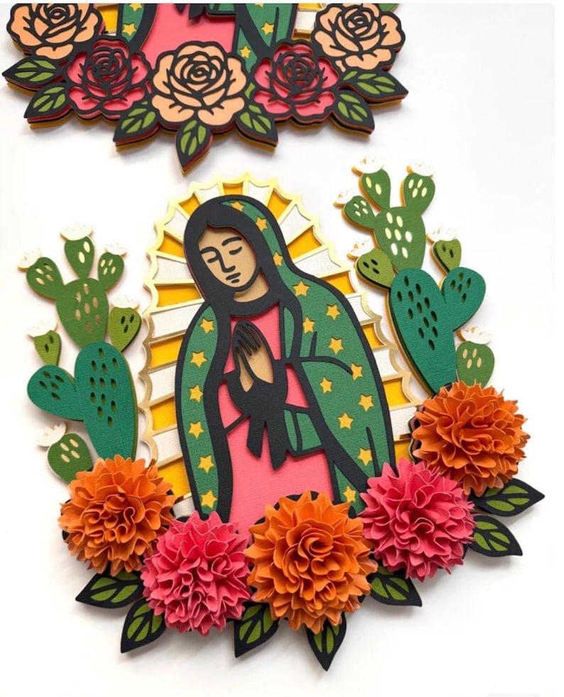Virgen De Guadalupe SVG Bundle : Catholic Cricut File (digital File) - Etsy