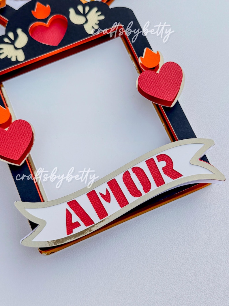 Day of the Dead Nicho Frame SVG, Amor Theme (digital Download) - Etsy