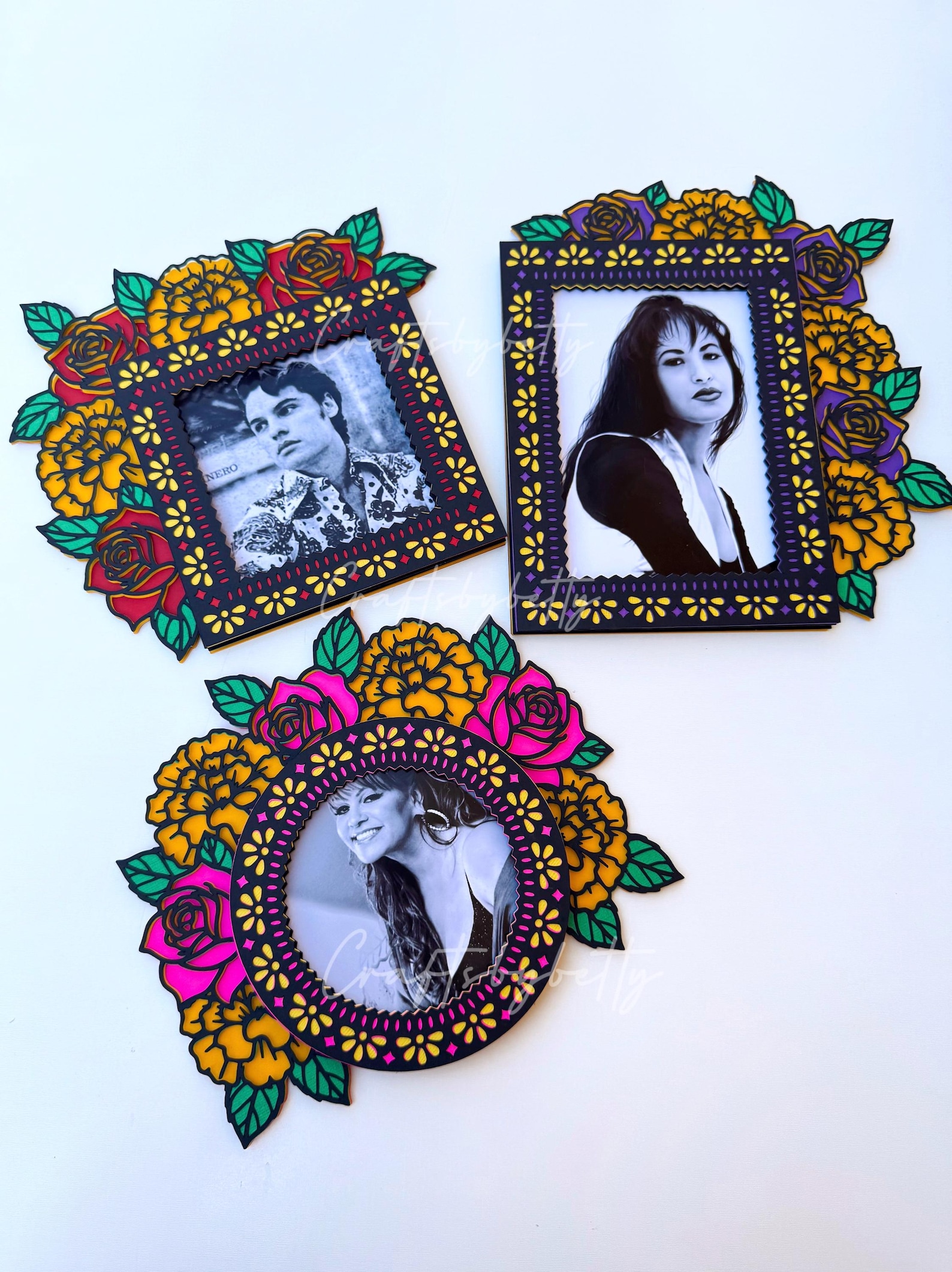Day of the Dead Floral Frames SVG, Nichos, Papel Picado (digital File ...
