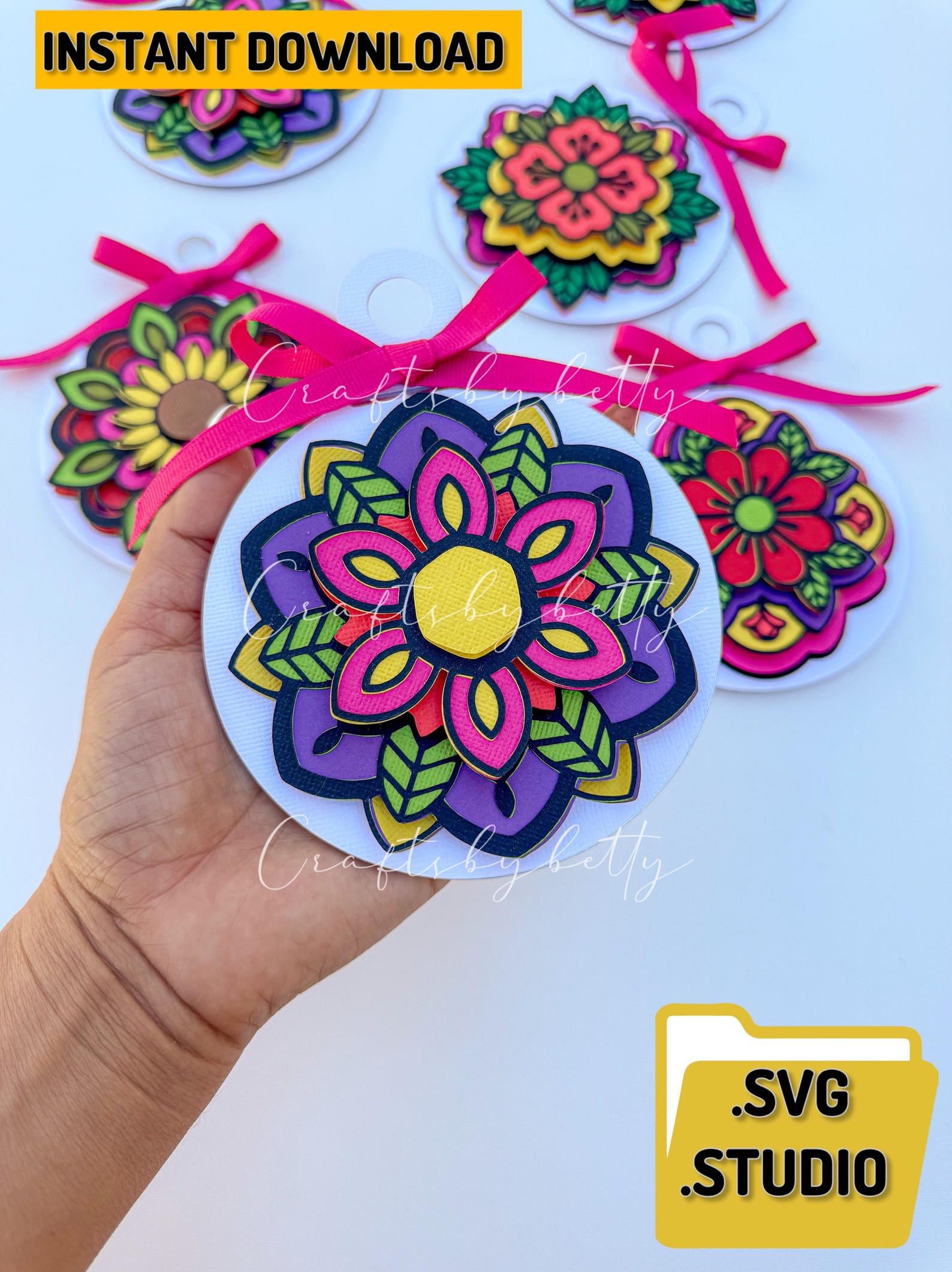 Mexican Tile Ornament SVG Bundle: Cricut, Silhouette (digital Download ...