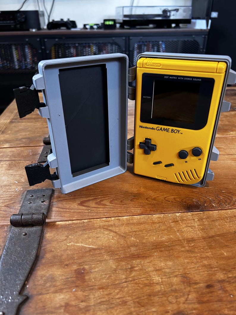 Modded Yellow Game Boy DMG-01 With LCD Screen-free Travel Case-free Display Stand - Etsy