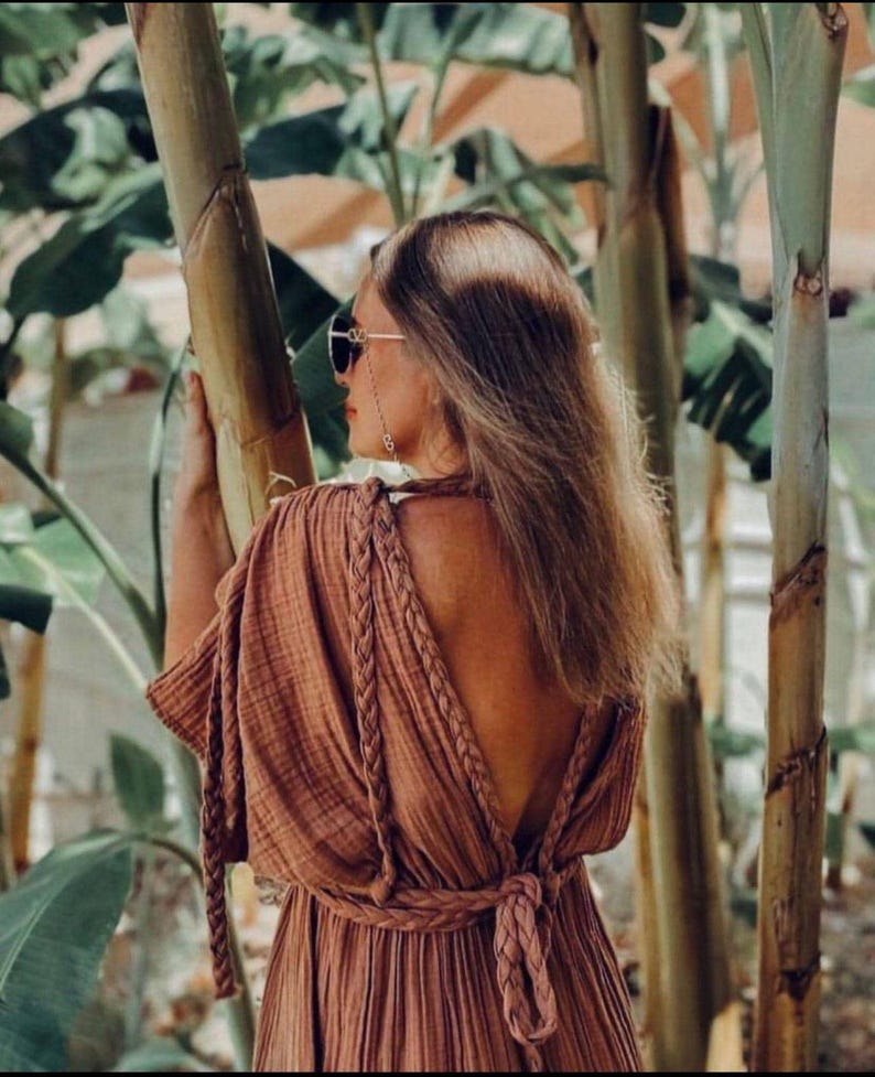 Boho Slit Maxi Dress: Elegant Wedding Bridesmaid Gown - Etsy