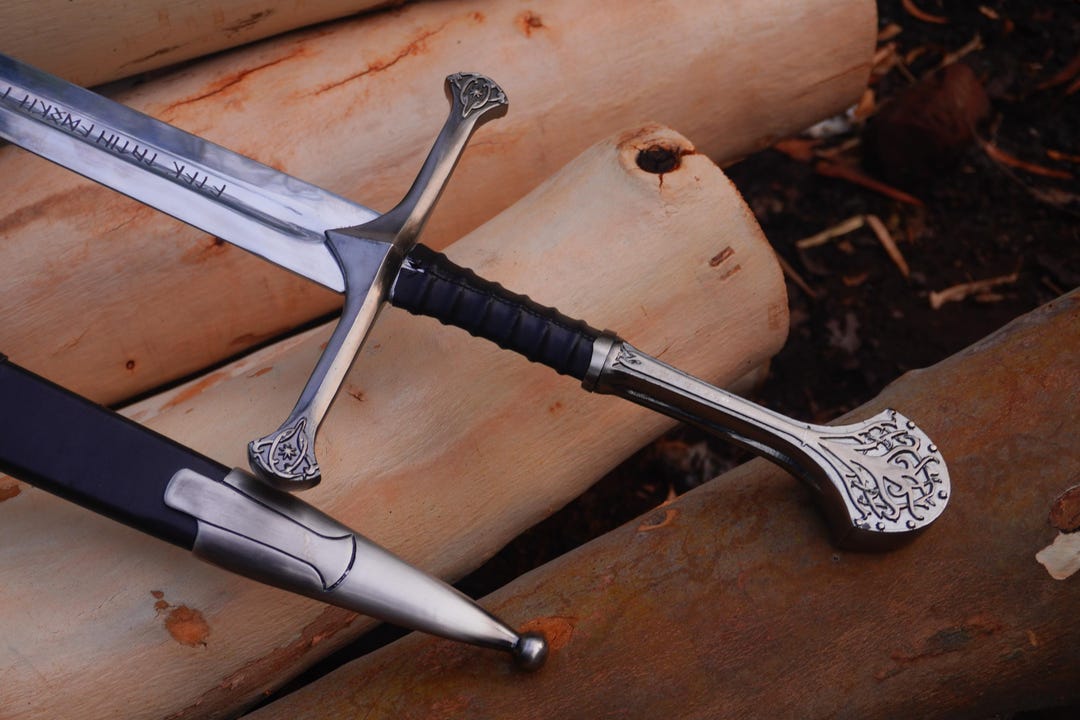 Handmade Forged Steel Andriul Sword: Fantasy Medieval Replica - Etsy