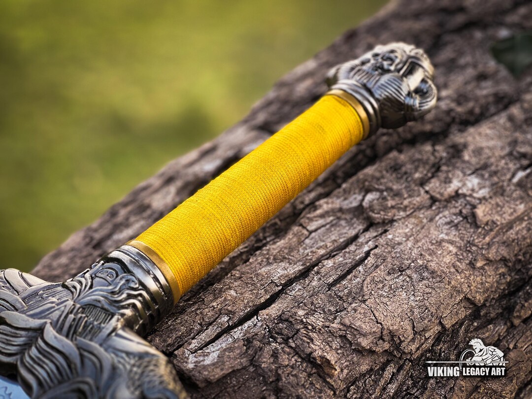 Hand Forged Conan Sword: Engraved Stainless Steel With Leather Sheath ...