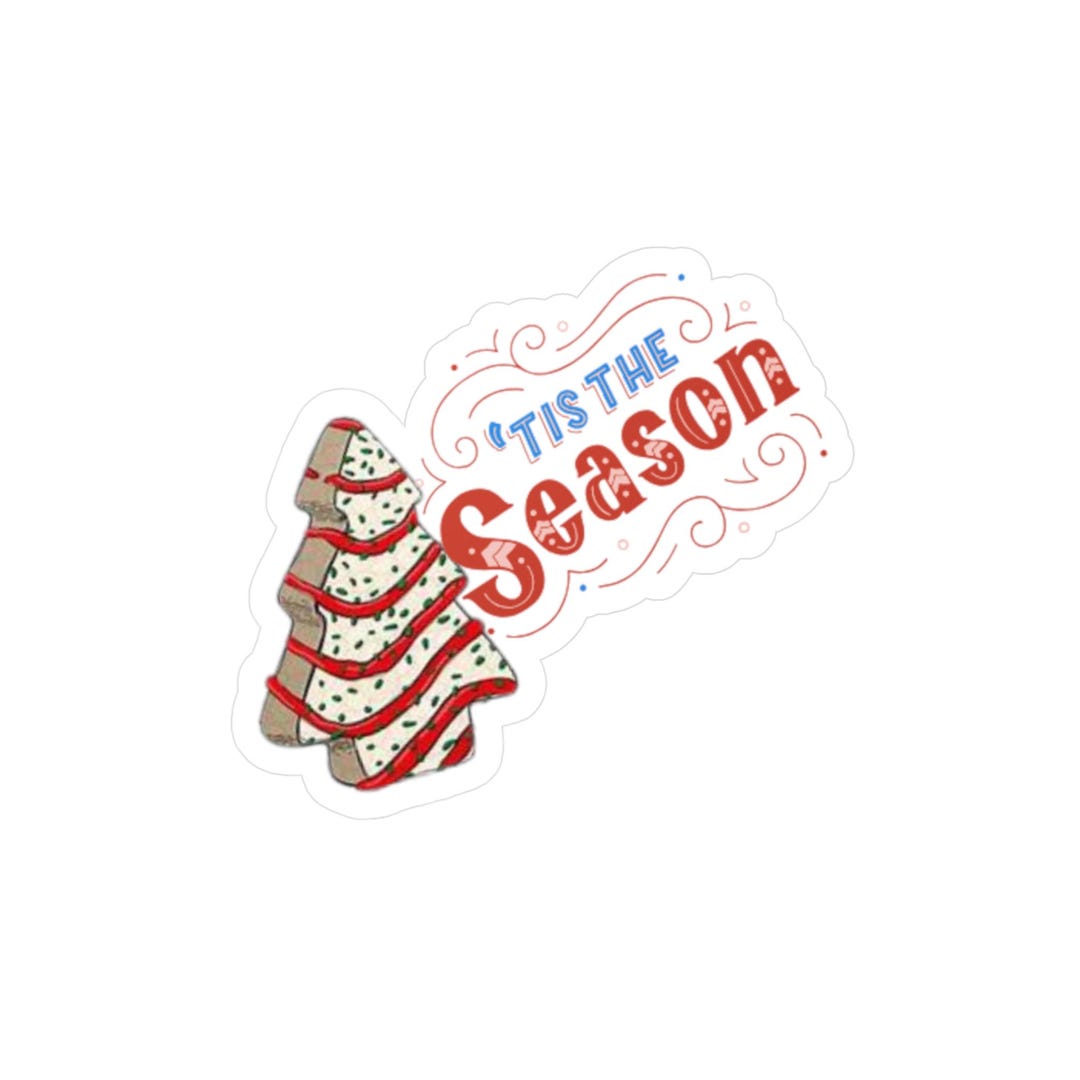 Christmas Tree Debbie Vinyl Decal Sticker Holiday Season Decoration ...