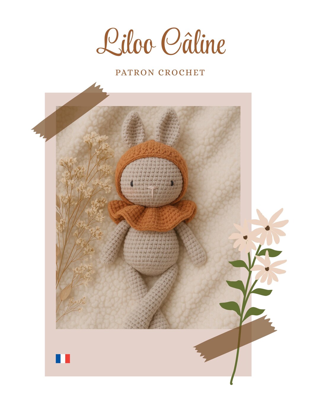 Crochet Pattern PDF – Liloo Câline Rabbit | Amigurumi Rabbit ...