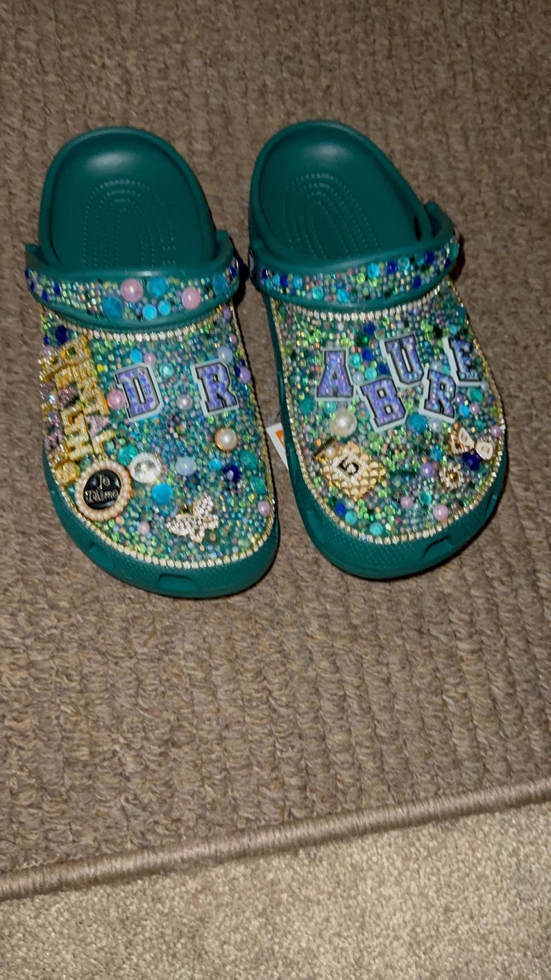 Bedazzled Crocs, Gem Crocs - Etsy