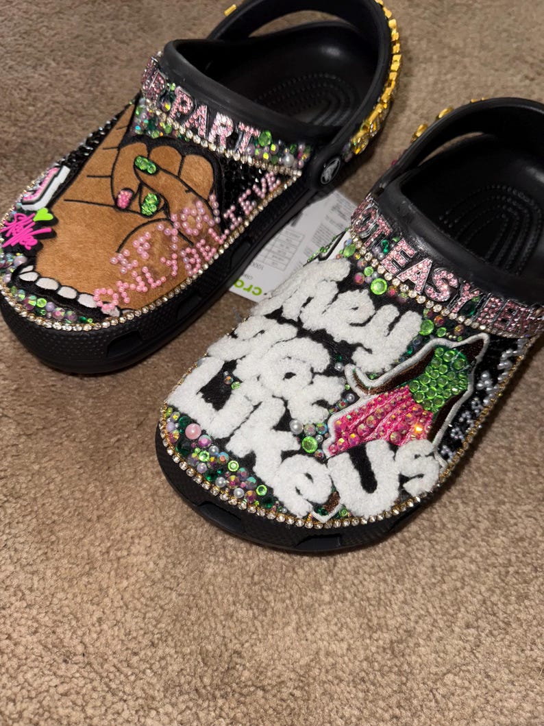 Bedazzled Crocs, Gem Crocs - Etsy
