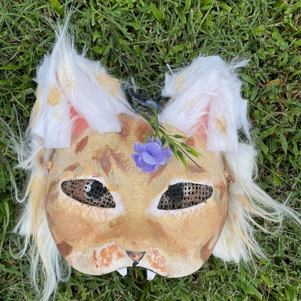 Orange Cat Therian Mask (Just for you!) - Etsy