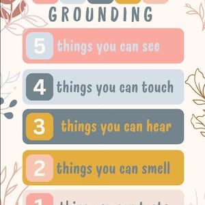 Mental Health Posters Set of 4 - Boho Theme - CBT - Anxiety Posters Set ...