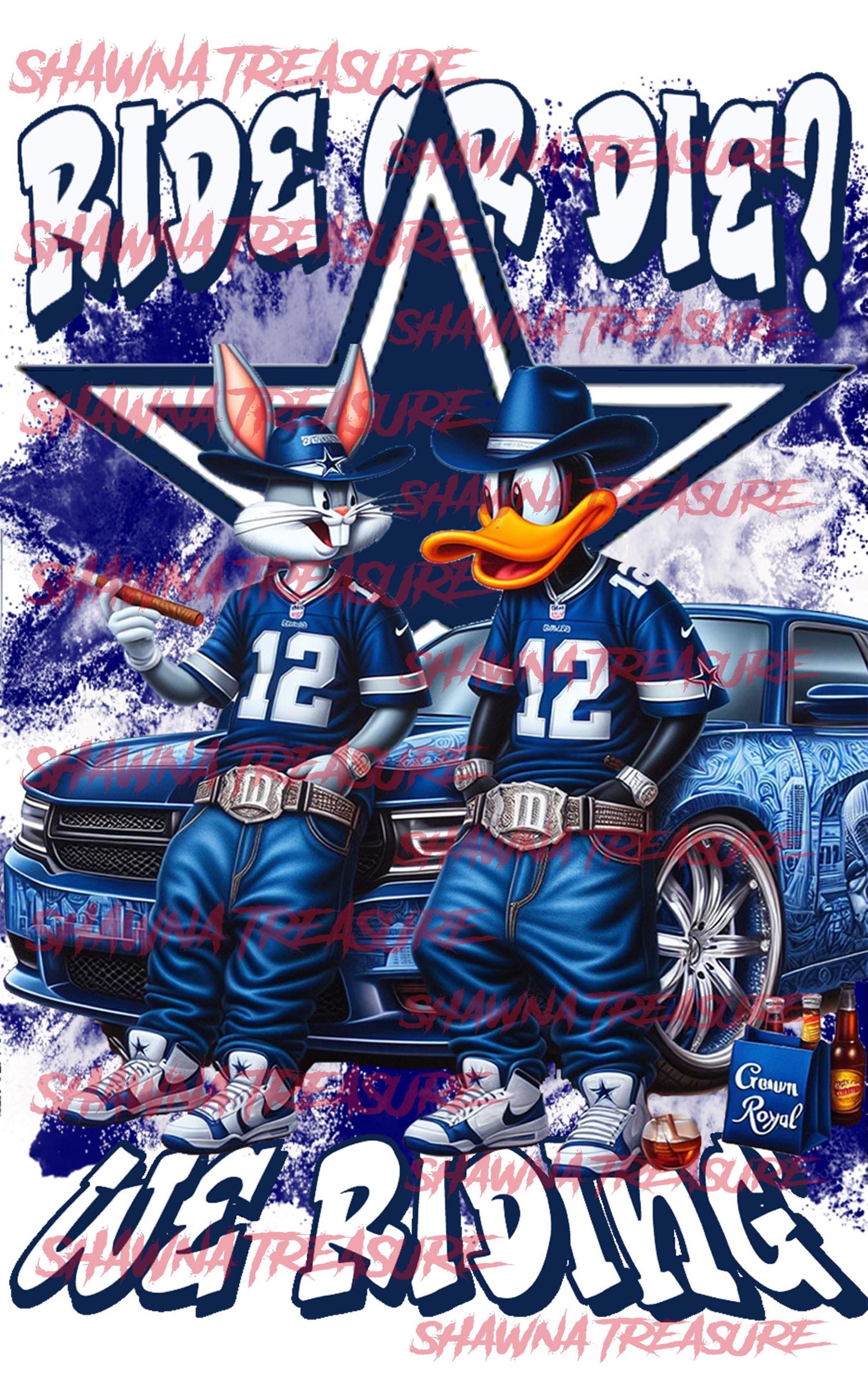 Ride or Die Cowboys Bugs and Daffy, Football PNG, Best Cowboys Download ...