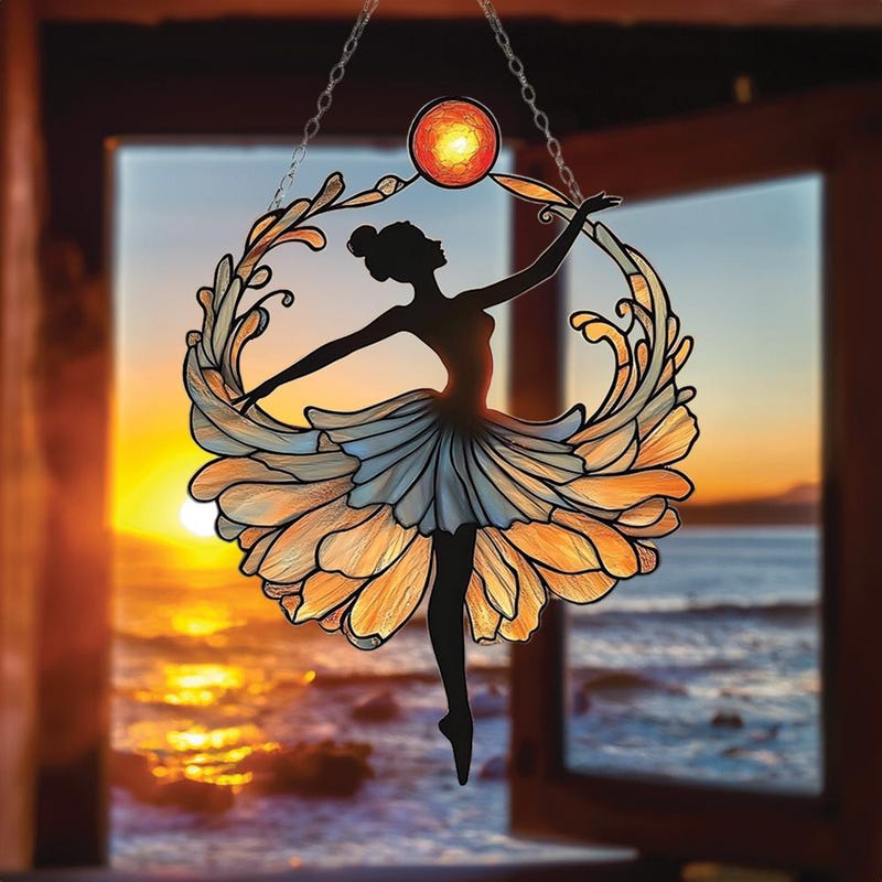 Ballerina in Stained Glass - Etsy
