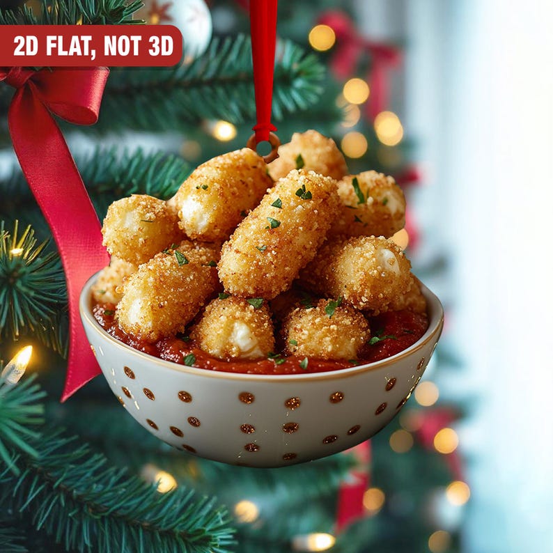 Cheese Stick Ornament Funny Foodie Christmas Tree Decoration Gift for ...