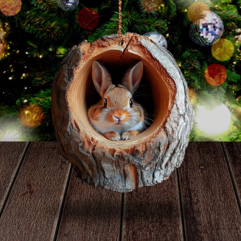 Bunny Ornament - Etsy