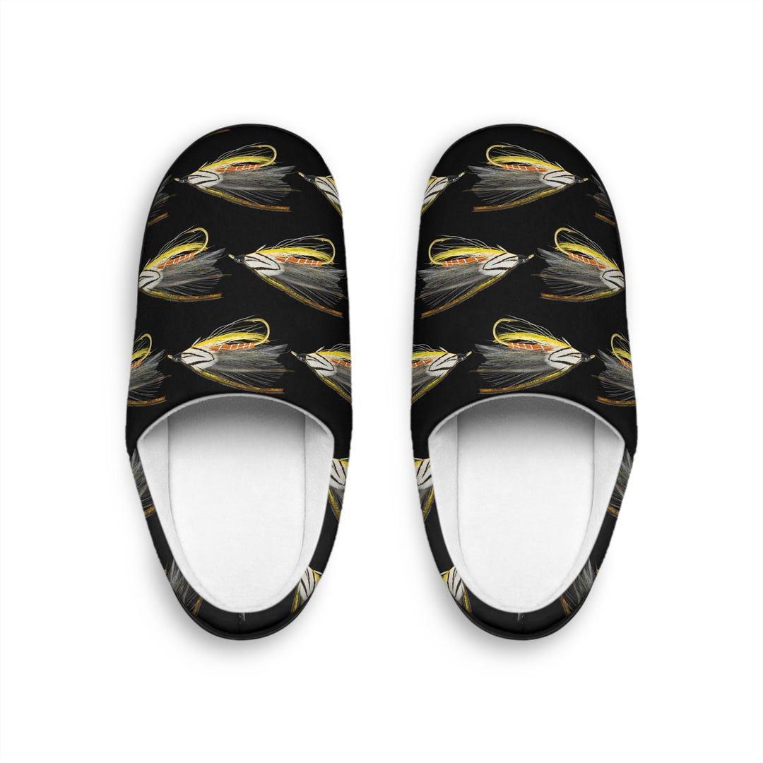 Men's Fly Fishing Lure Indoor Slippers - Etsy