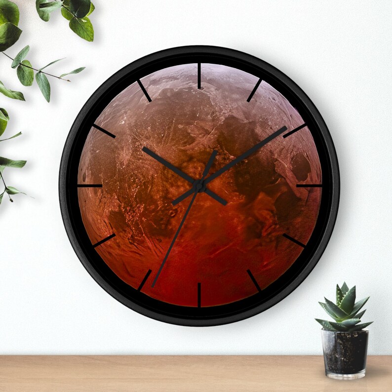 V2 Blood Moon Lunar Eclipse Wall Clock - Etsy