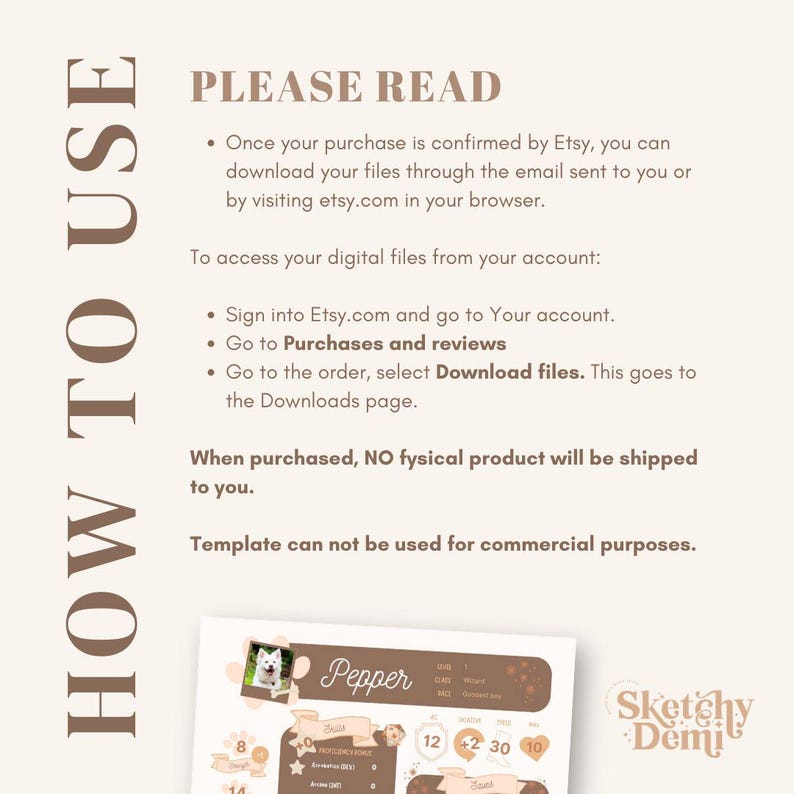 Dnd Character Sheet Dog Themed Customisable Beginner Kids ...