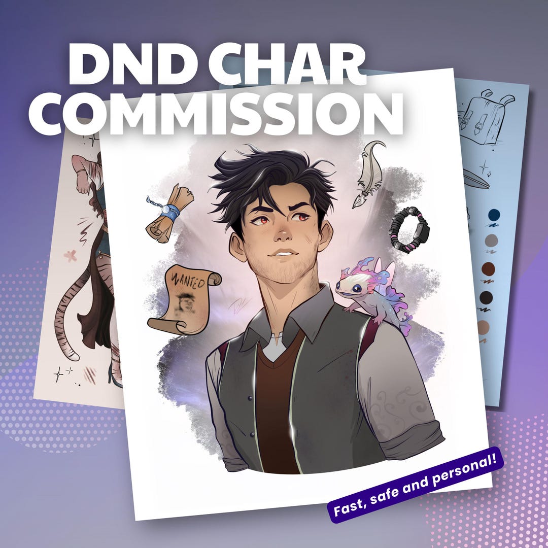 Dnd Commission Character | Layout | Sheet Dungeons and Dragons | Custom ...