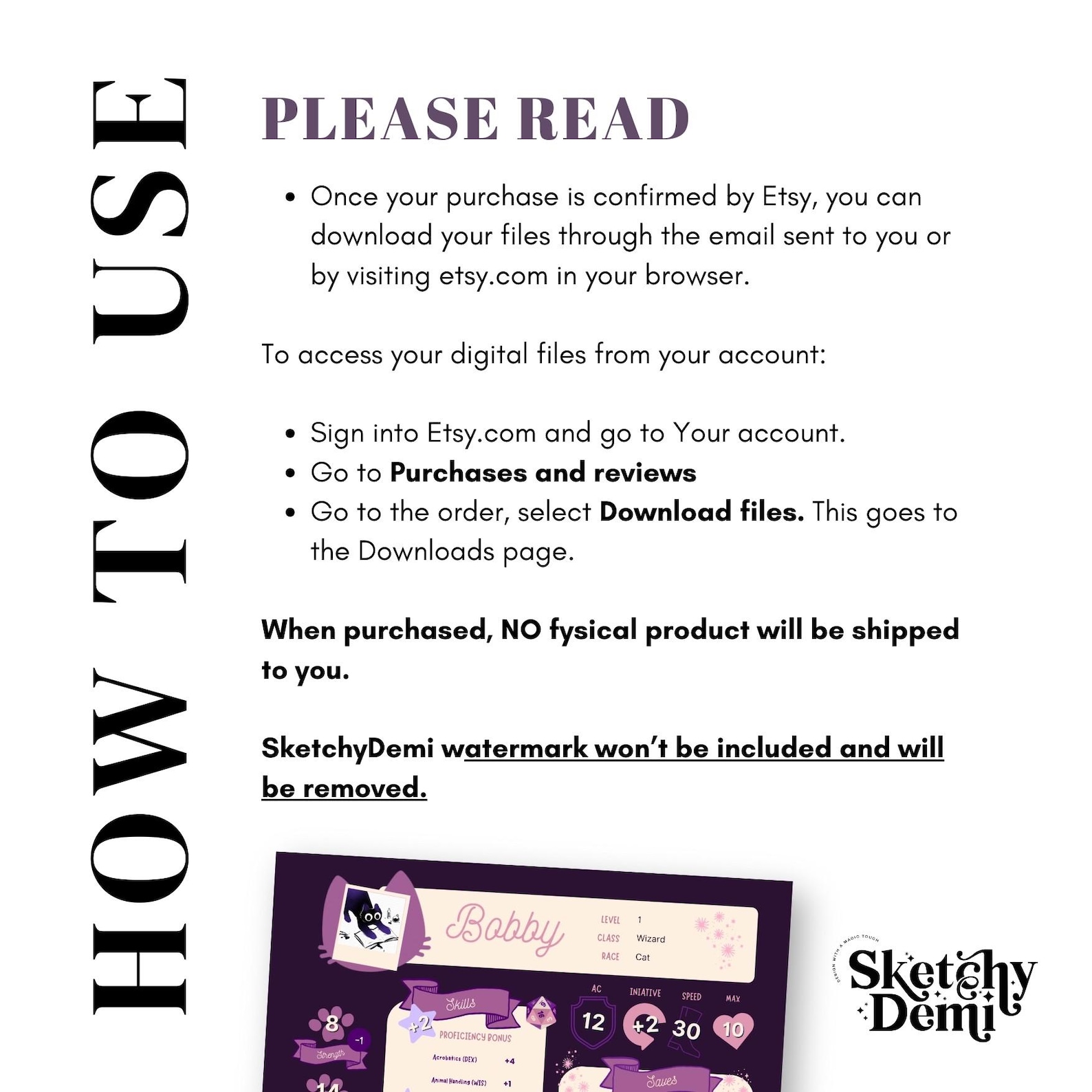 Dnd Character Sheet Kitty Themed Customisable Beginner Kids ...