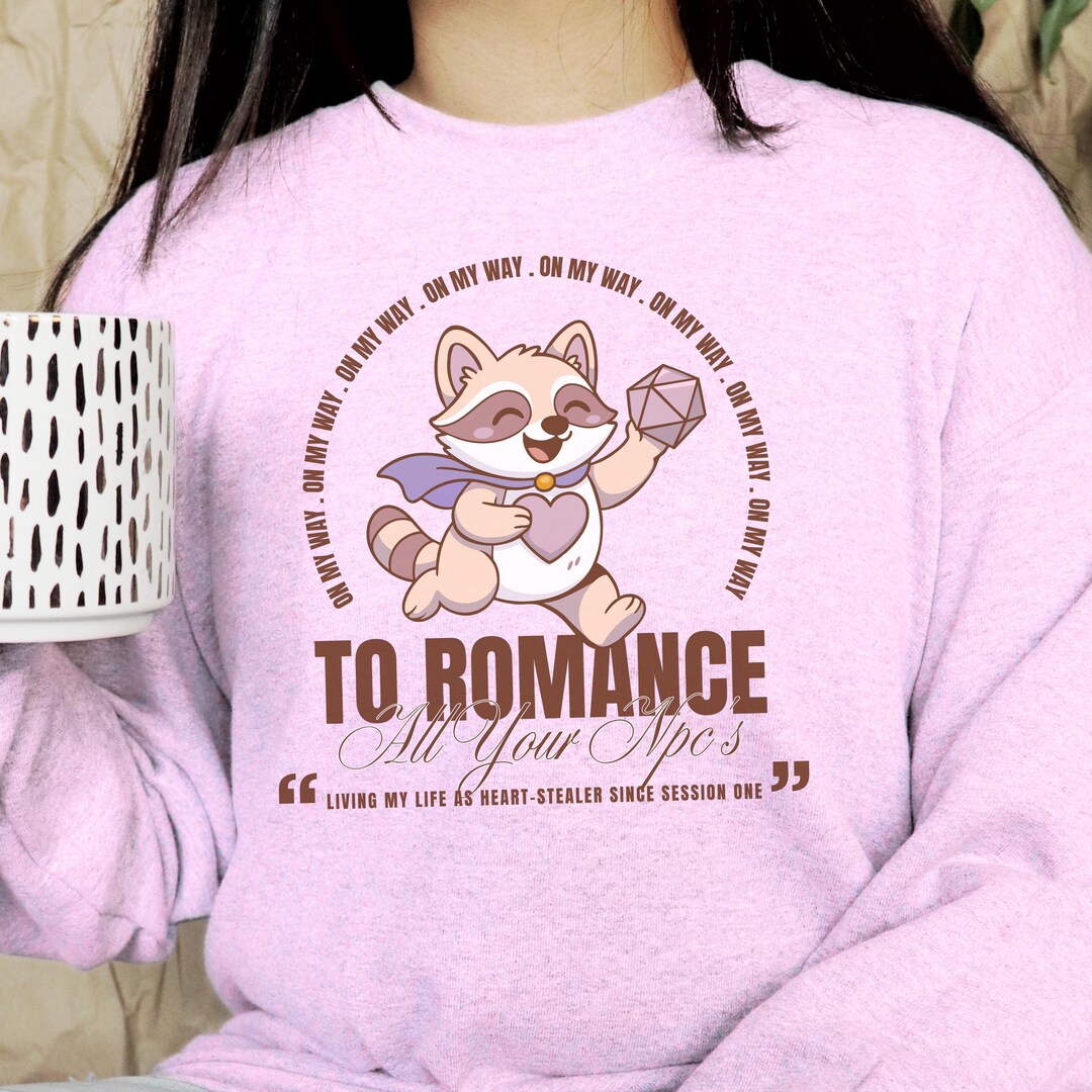 Cute DND Sweater Pastel Funny, Funny Romance Npcs Sweatshirt ...