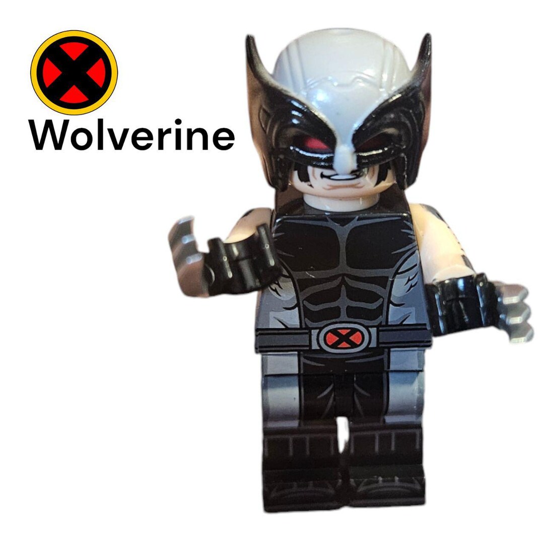 Wolverine Marvel Superhero X-men Custom Art Building Minifigures Moc ...