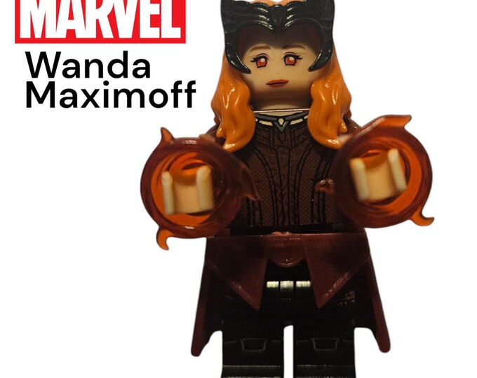Wanda Maximoff Scarlet Witch Villain Hero Superhero Custom Art Building ...