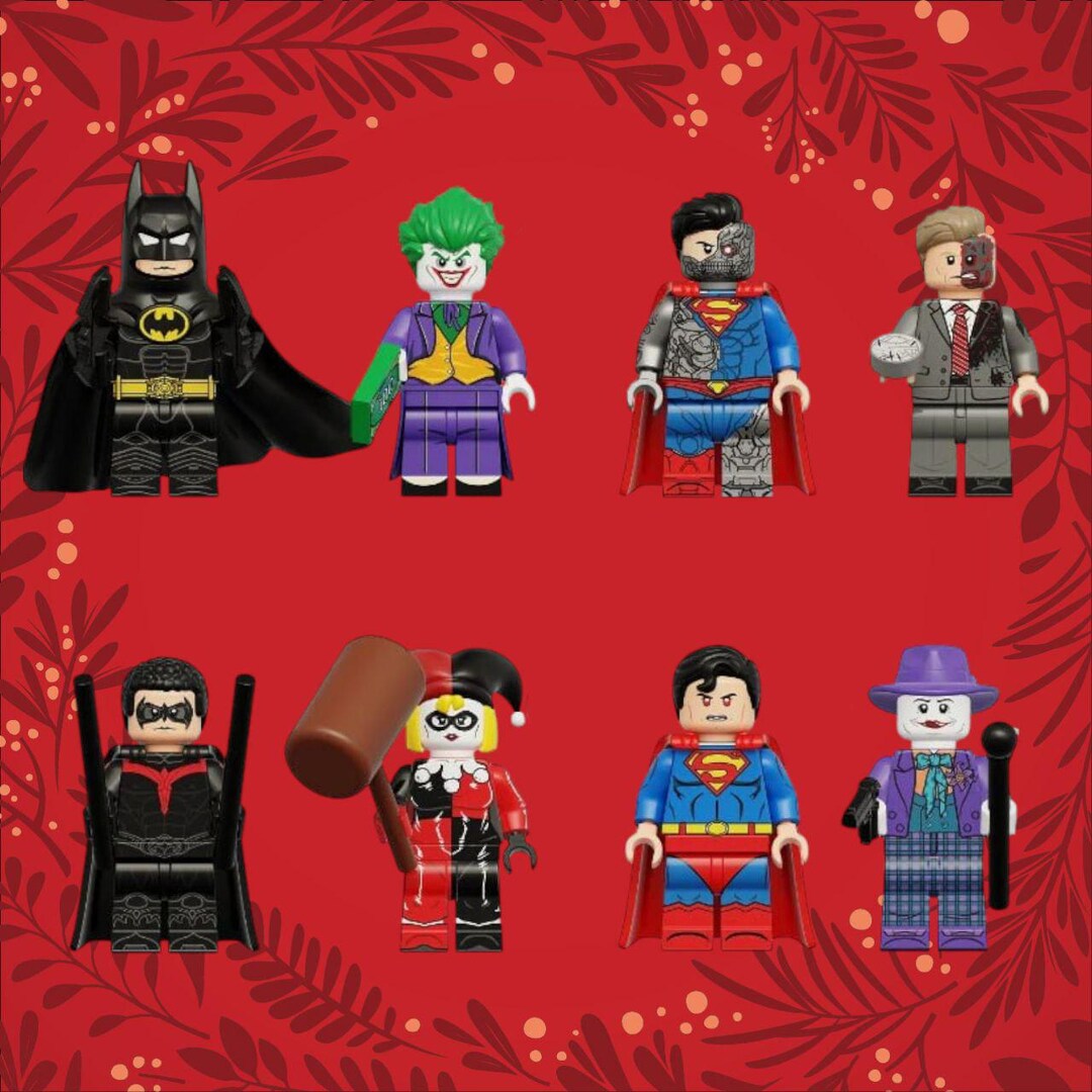 Batman Joker DC Comics Hero Superhero Custom Art Building Minifigures ...