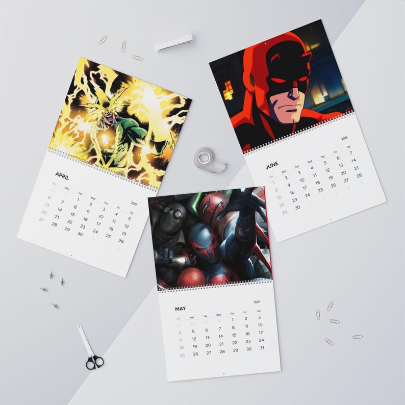 Spider-man Themed Wall Calendar 2025 - Etsy