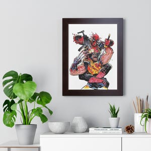 Deadpool X Wolverine Frame Poster - Etsy
