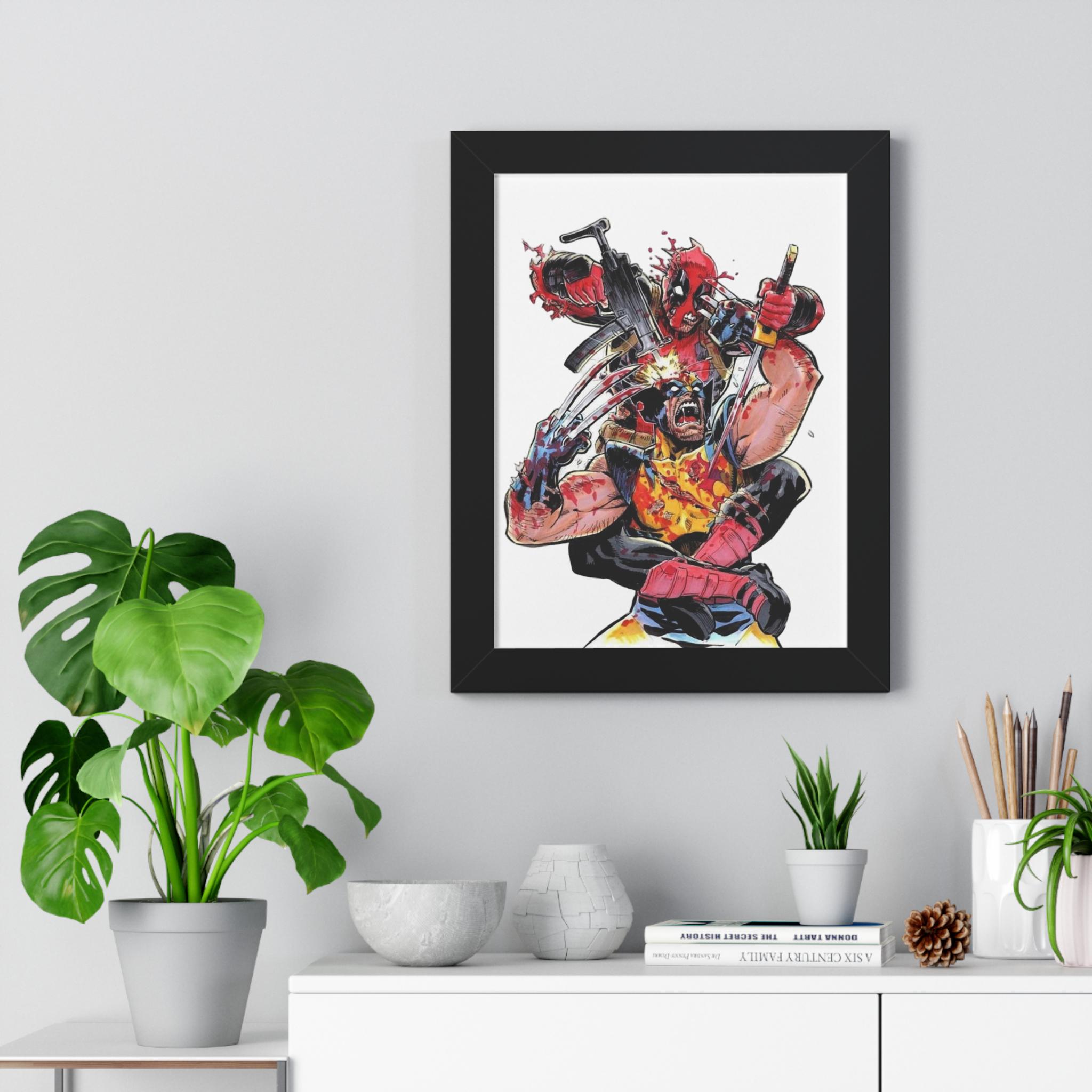 Deadpool X Wolverine Frame Poster - Etsy