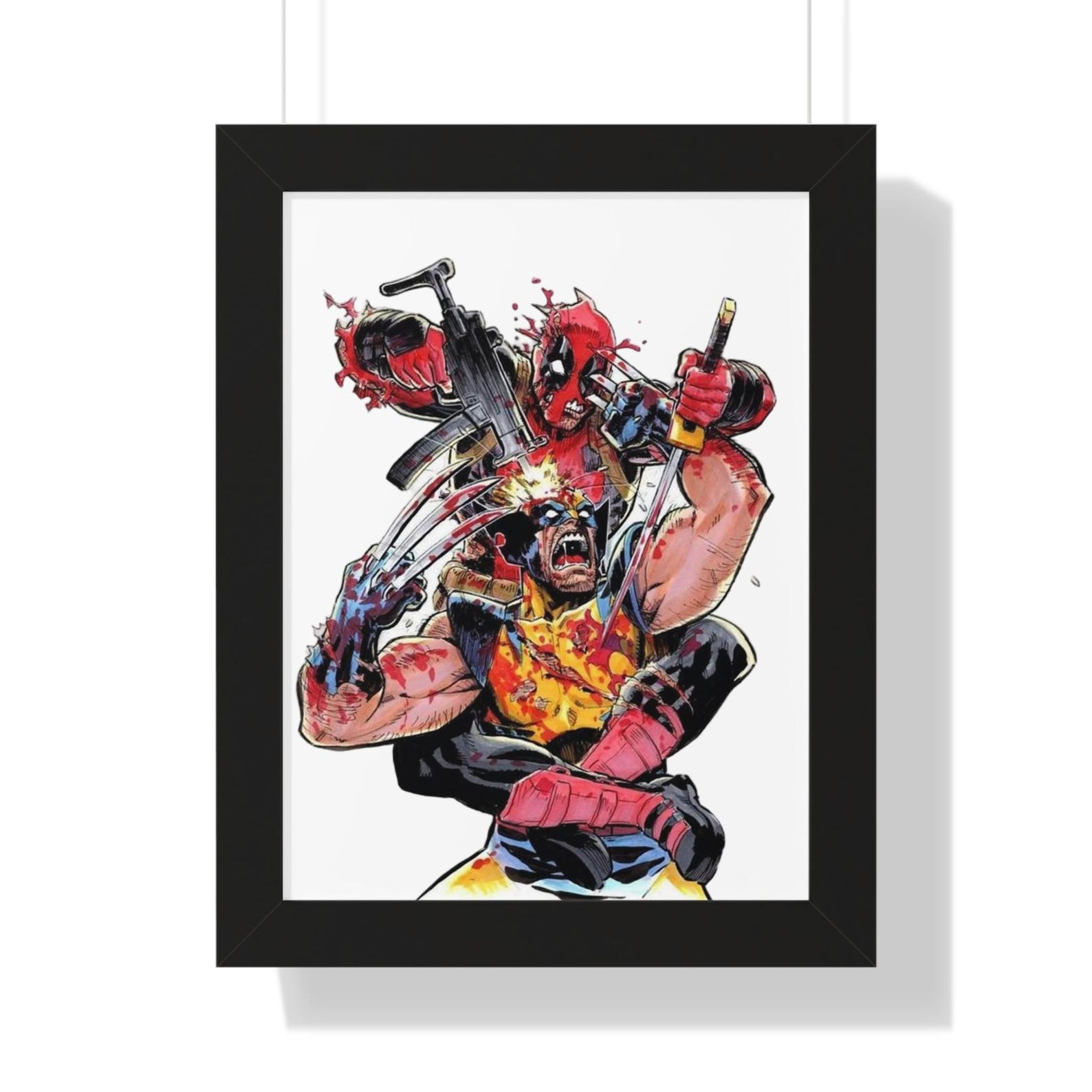 Deadpool X Wolverine Frame Poster - Etsy