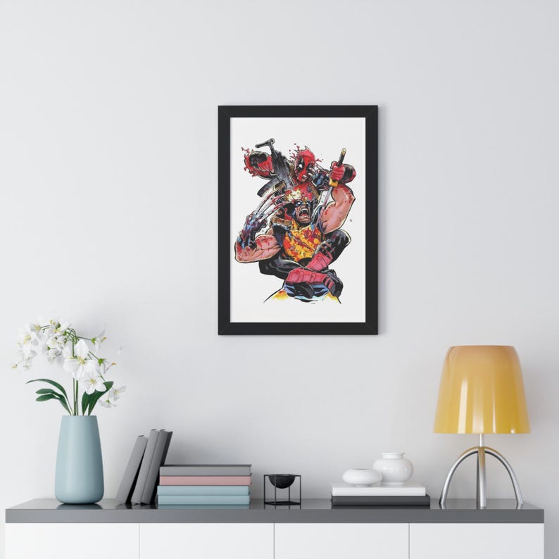 Deadpool X Wolverine Frame Poster - Etsy