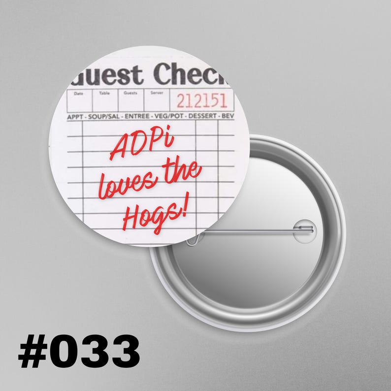 ARKANSAS Alpha Delta Pi Game Day Button Game Day Pin Sorority ...