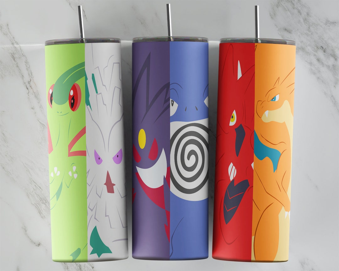 Pokemon Tumbler Design, Pokemon, Pokemon Sublimation, 20oz Skinny ...