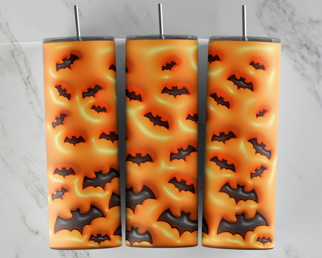 3D Inflated Bat Tumbler Design, 3D Inflated Bat, 3D Inflated Bat ...