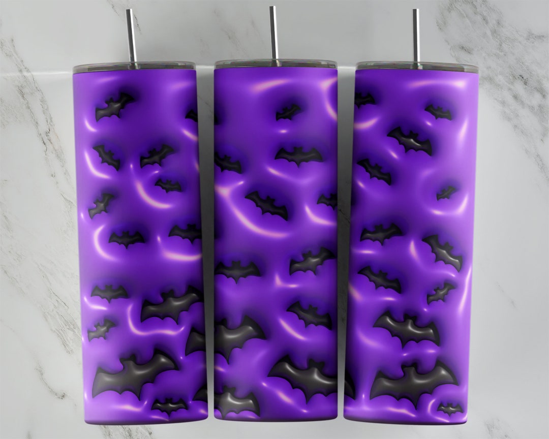 3D Inflated Bat Tumbler Design, 3D Inflated Bat, 3D Inflated Bat ...