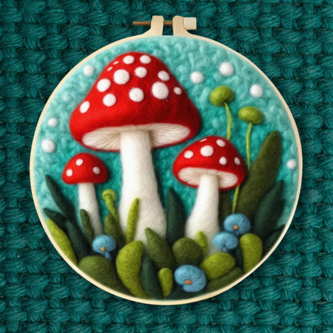 DIY Needle Felting Kit Beginner Craft Kits for Adults. Present Set Fly ...